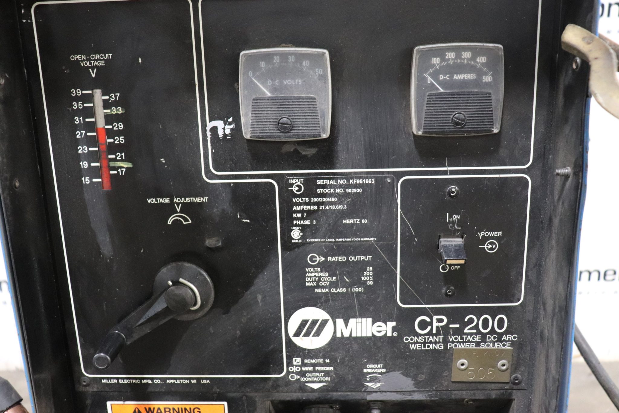 Miller CP-200 200A Welder Power Source w/ 22A Mig Wire Feeder - The ...