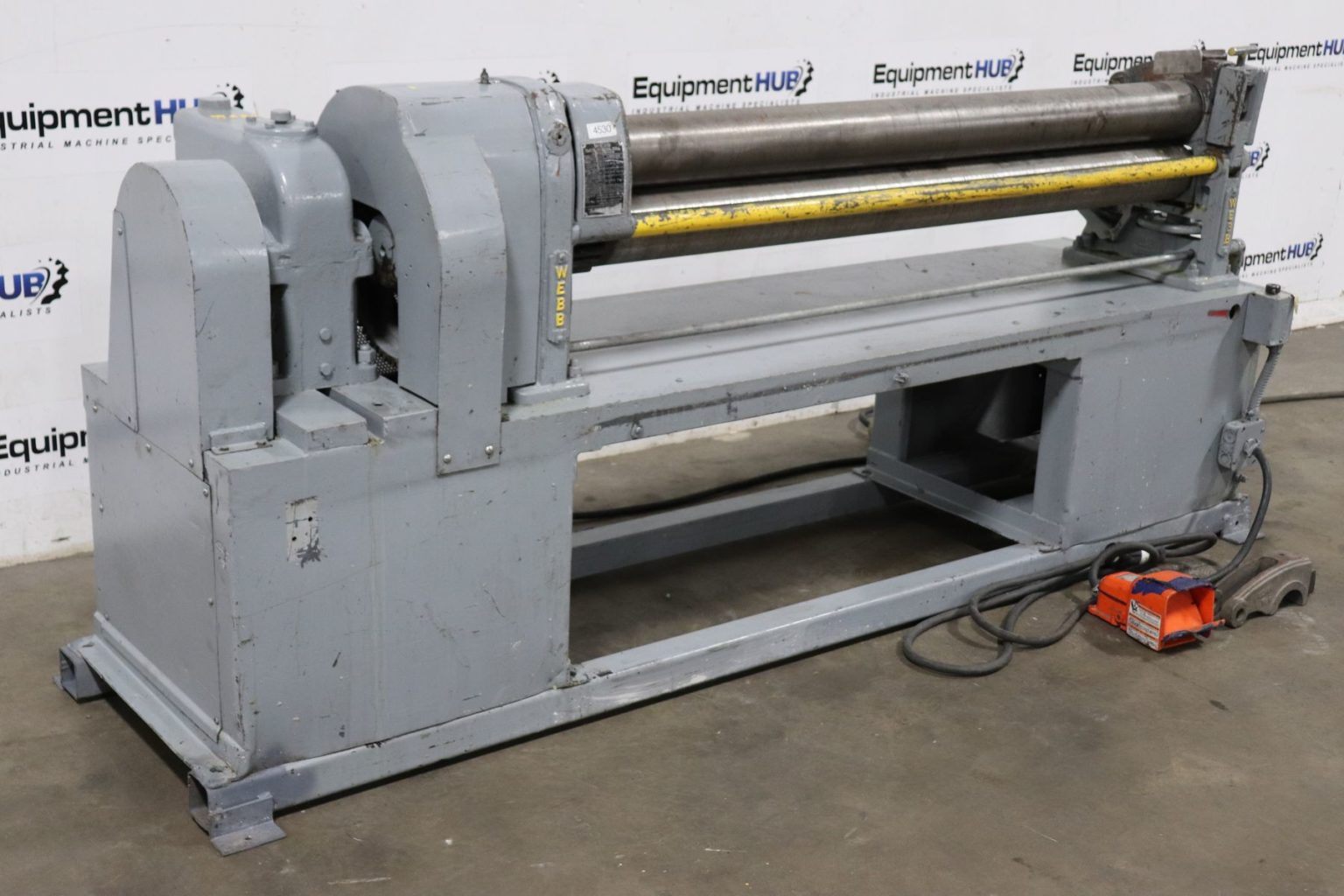 Webb 505 5' / 60" x 10 GA. 3-Roll Initial Pinch & Slip Plate Bending ...