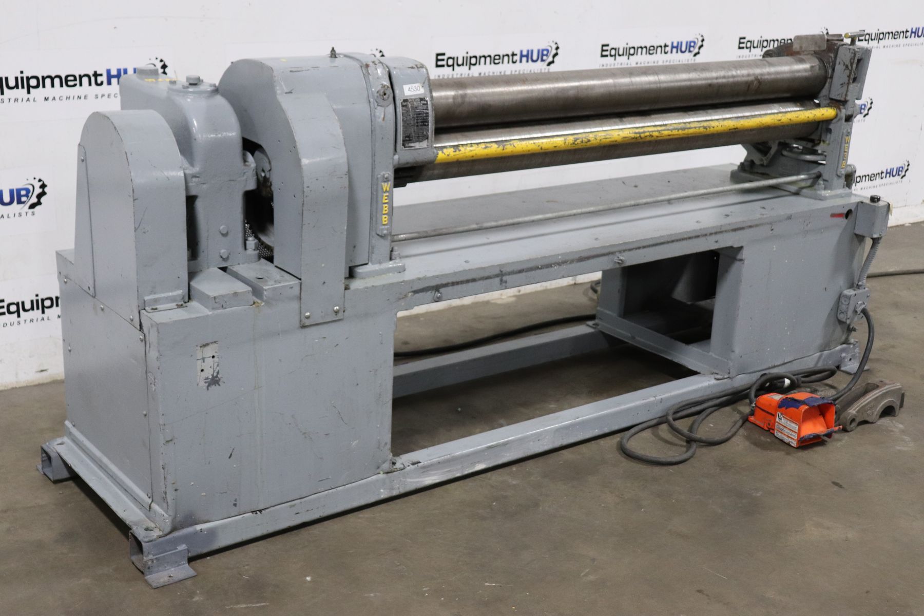 Webb 505 5' / 60" x 10 GA. 3-Roll Initial Pinch & Slip Plate Bending ...