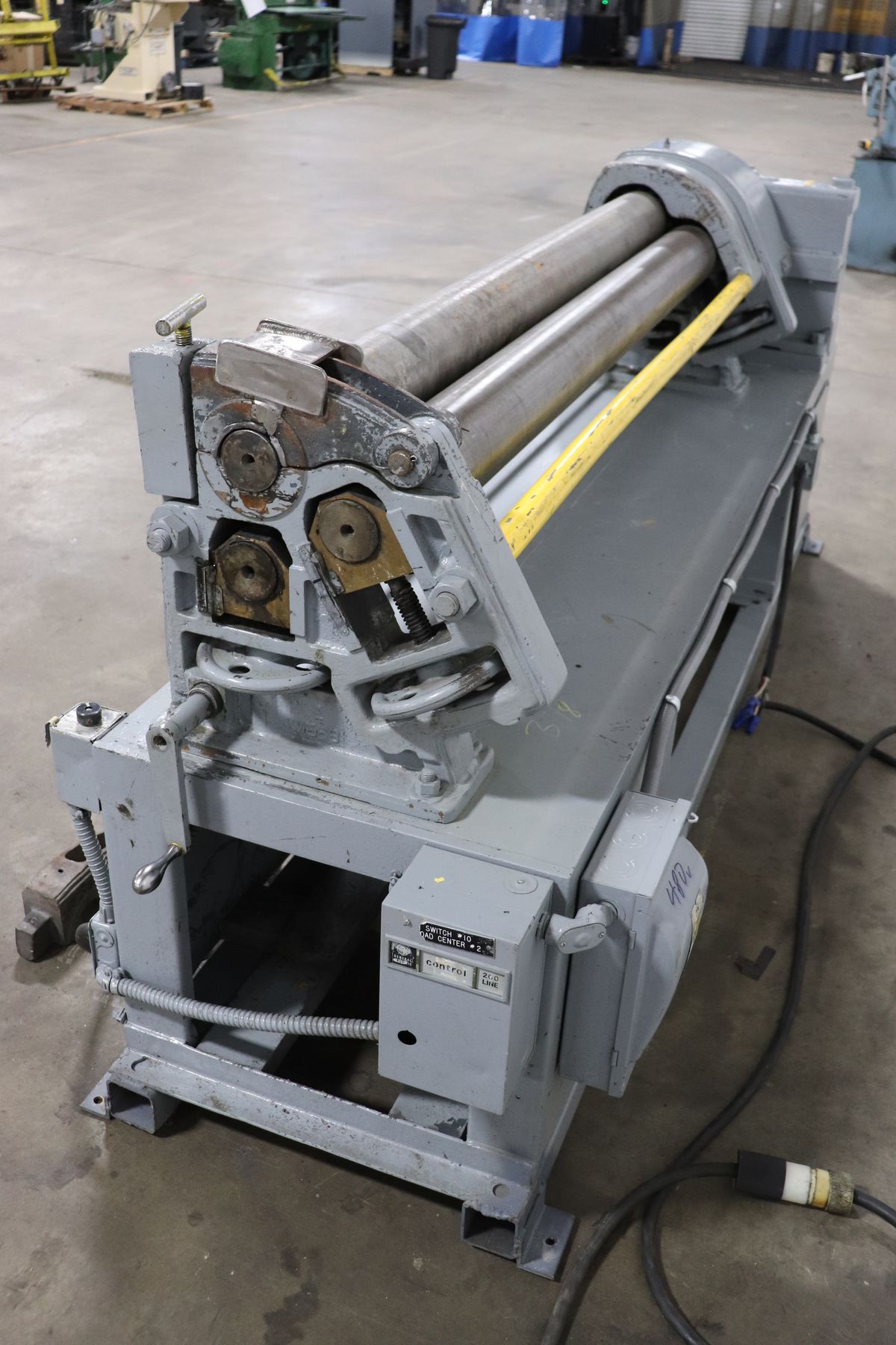 Webb 505 5' / 60" x 10 GA. 3-Roll Initial Pinch & Slip Plate Bending ...