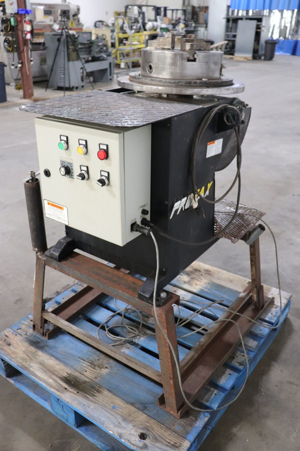 Profax WP-500 Weld Positioner w/ 12" Bison 3 Jaw Lathe Chuck - The ...