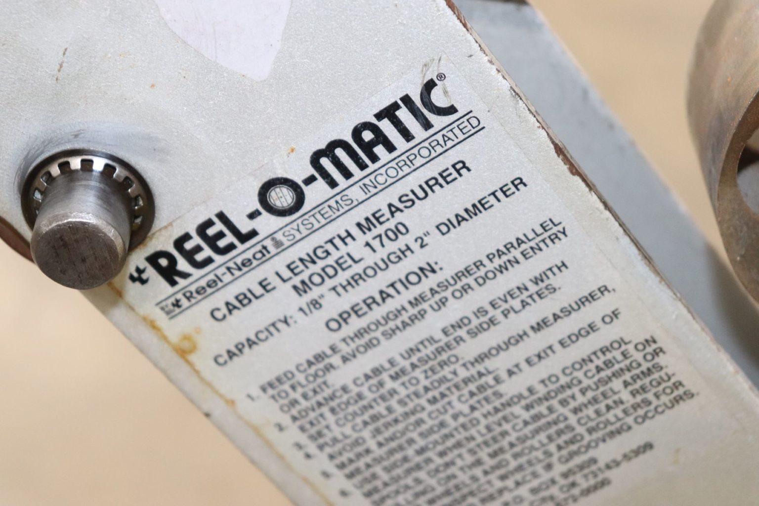 Reel-O-Matic TS2 2,000 Lb. Capacity Wire Spool Coiling Machine w/ 1700 ...