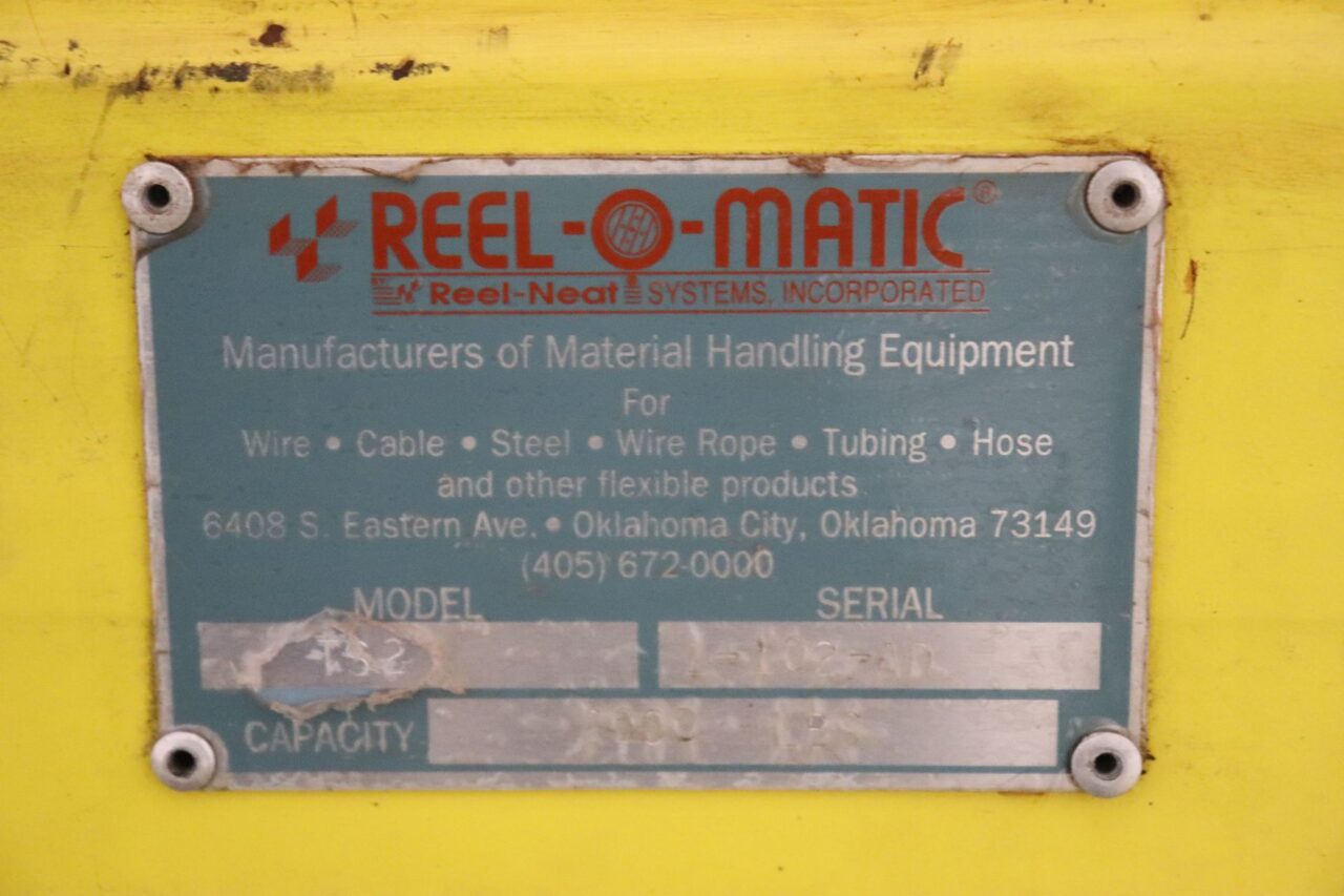 Reel-O-Matic TS2 2,000 Lb. Capacity Wire Spool Coiling Machine w/ 1700 ...