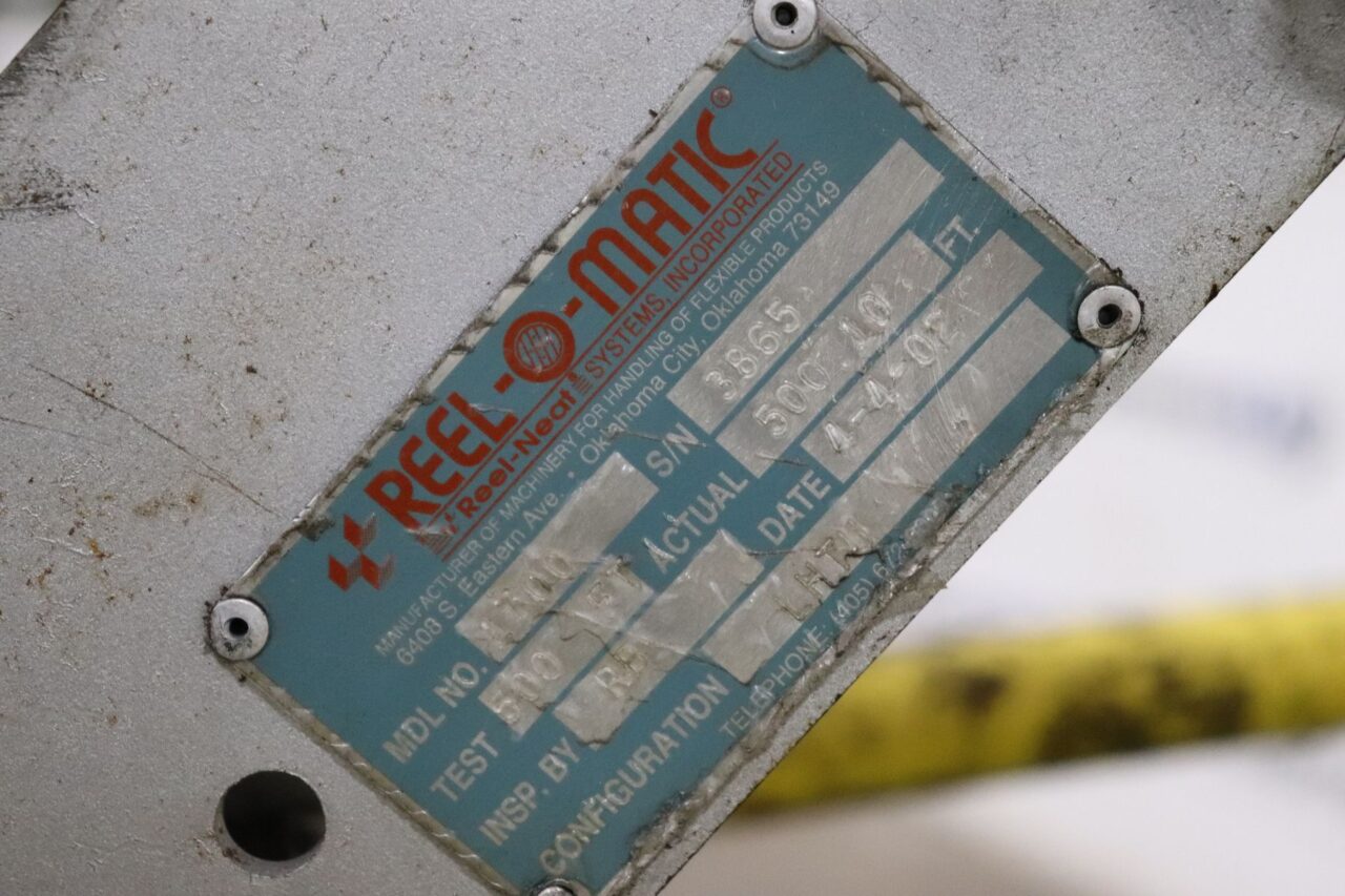 Reel-O-Matic TS2 2,000 Lb. Capacity Wire Spool Coiling Machine w/ 1700 ...