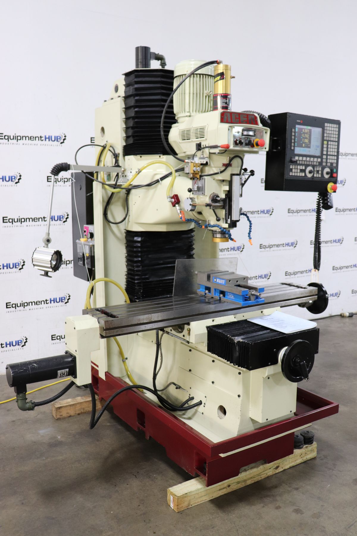 Acer BED-1054 10" x 54" Vertical Tool Room CNC Milling Machine w/ Fagor ...