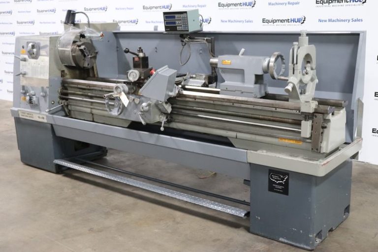 Turret America PHL-1880 18" x 80" Gap Bed Variable Speed Lathe w/ Acu ...