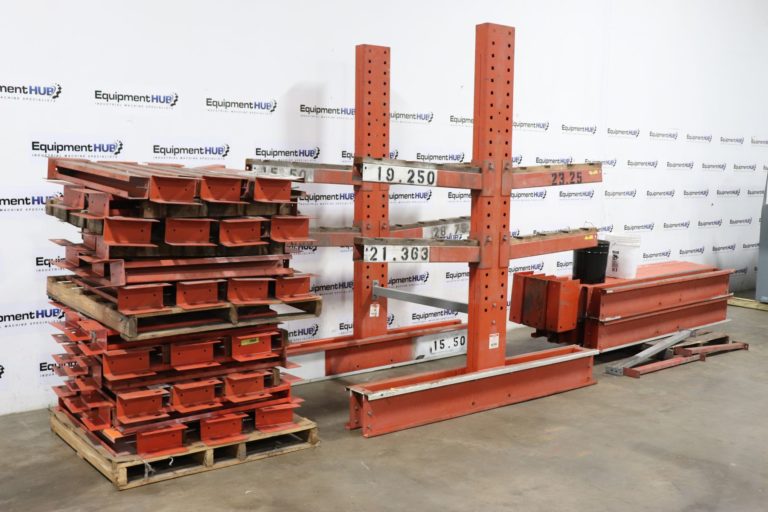 Paltier 8′ H Double Side Cantilever Racks, 6 Uprights, 84 36″ Front ...