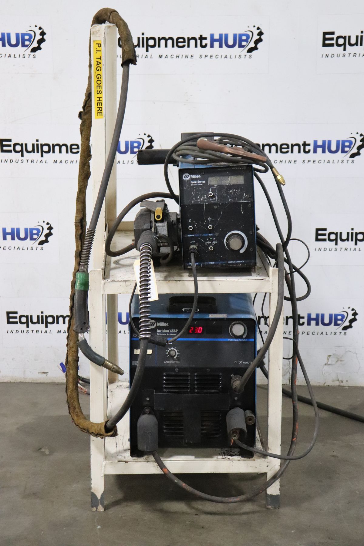 Miller Invision 456P 450 Amp DC Inverter Acr Mig Welder w/ 60M Wire ...
