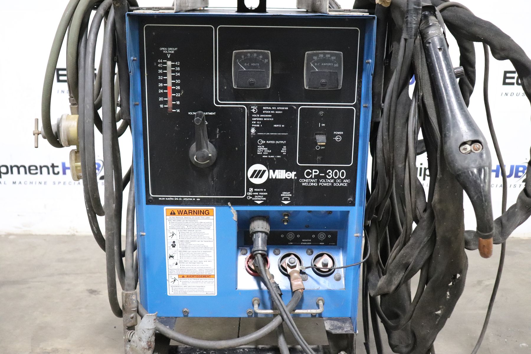 Miller CP-300 300 Amp Mig Welder w/ Cobramatic Push Pull 150-003 Wire ...