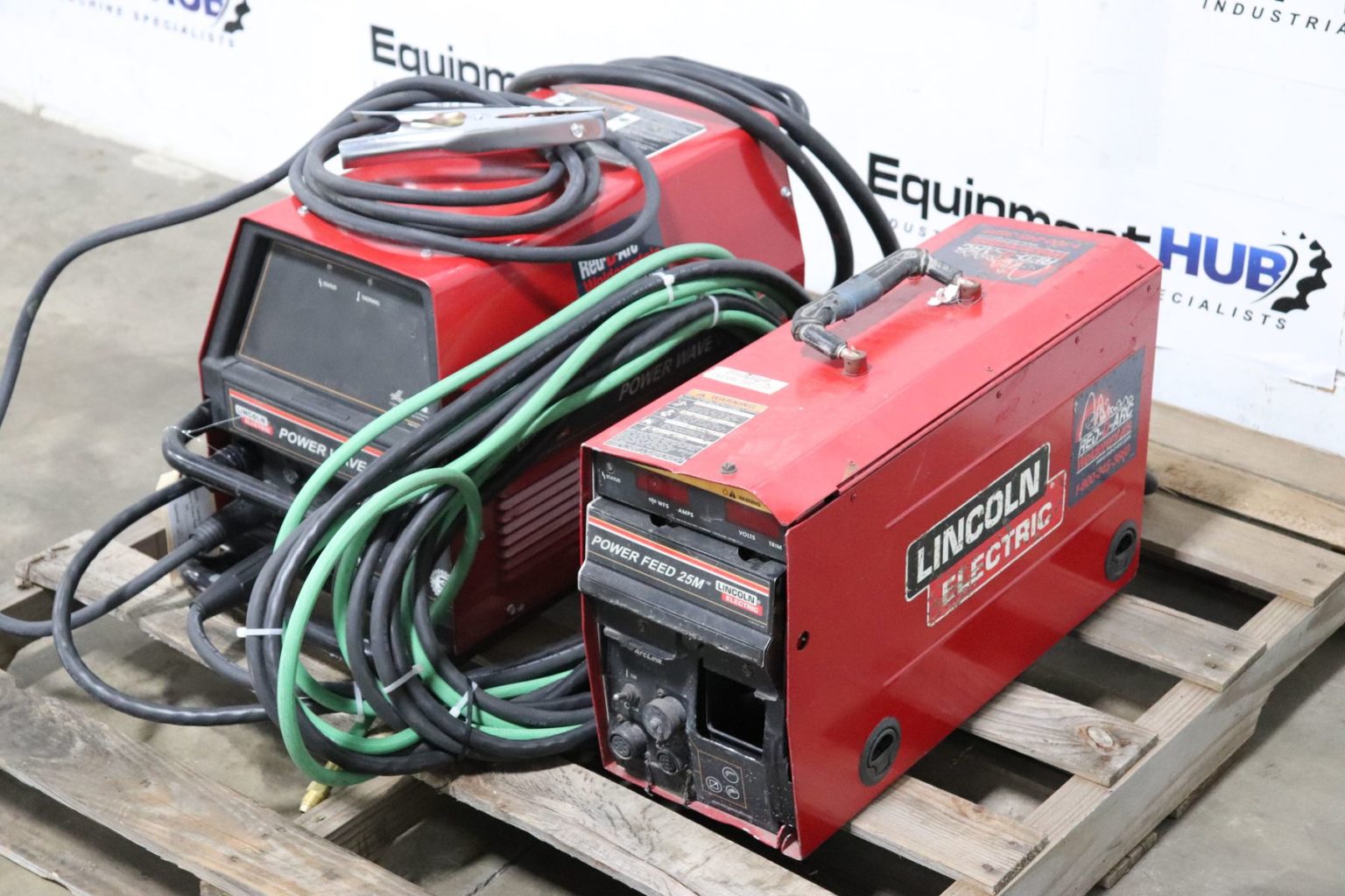 Lincoln Electric Power Wave 355M Welder w/ Power Feed 25M Wire Feeder ...