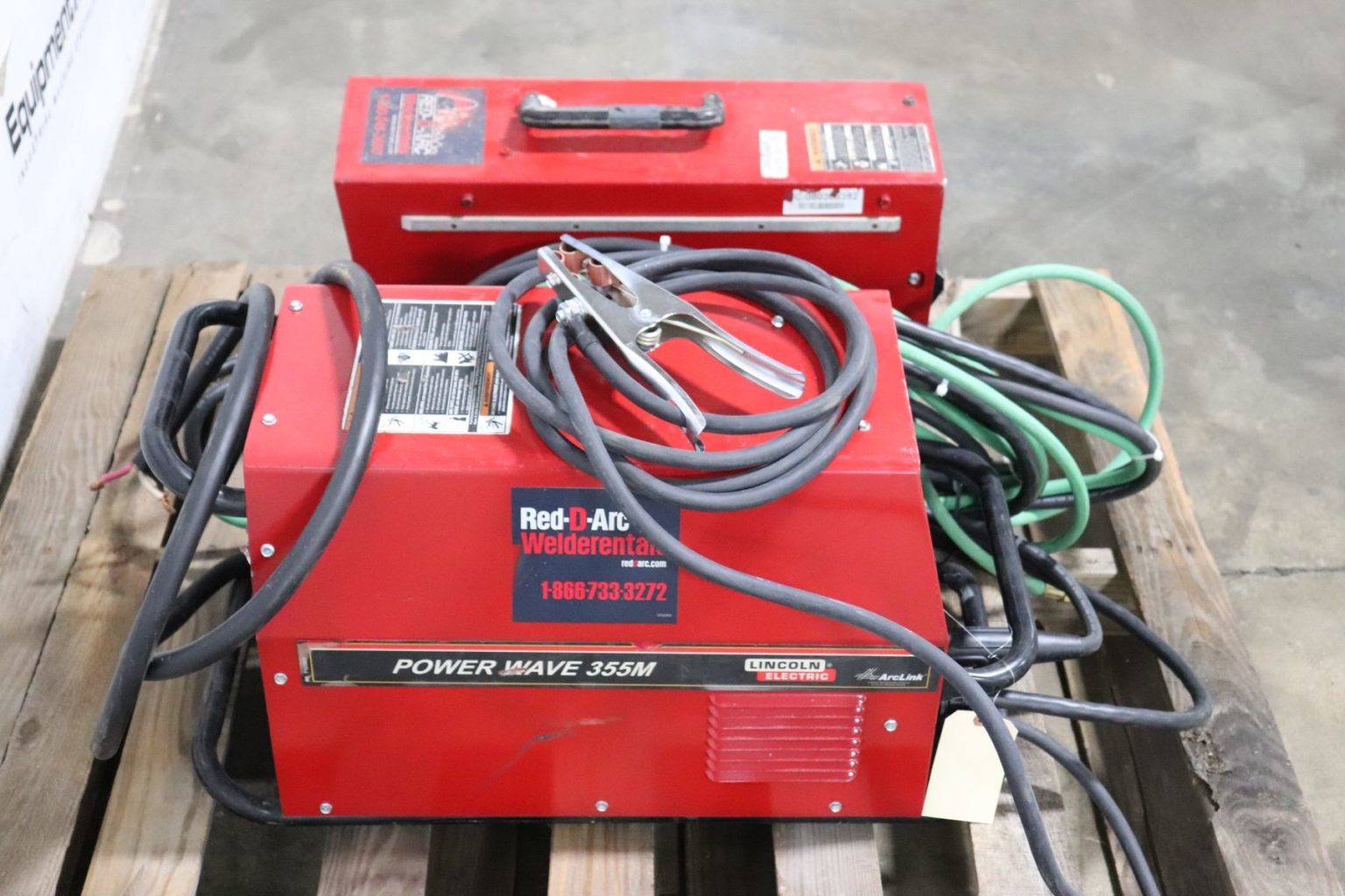 Lincoln Electric Power Wave 355M Welder w/ Power Feed 25M Wire Feeder ...