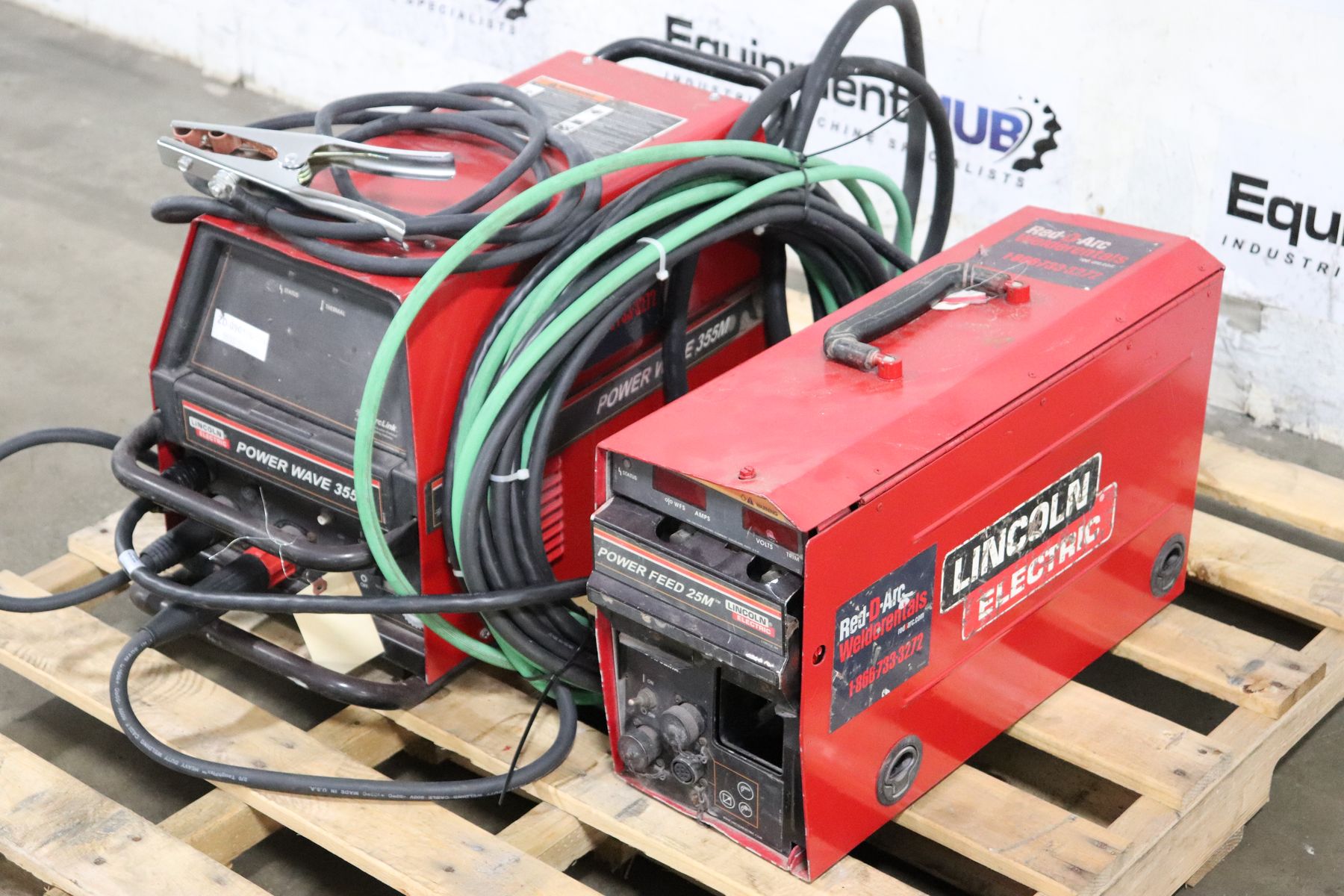 Lincoln Electric Power Wave 355M Welder w/ Power Feed 25M Wire Feeder ...