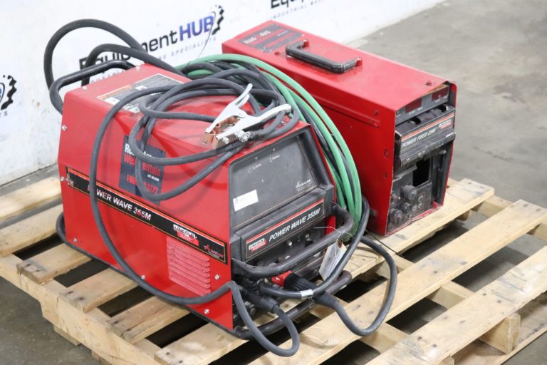 Lincoln Electric Power Wave 355M Welder w/ Power Feed 25M Wire Feeder ...