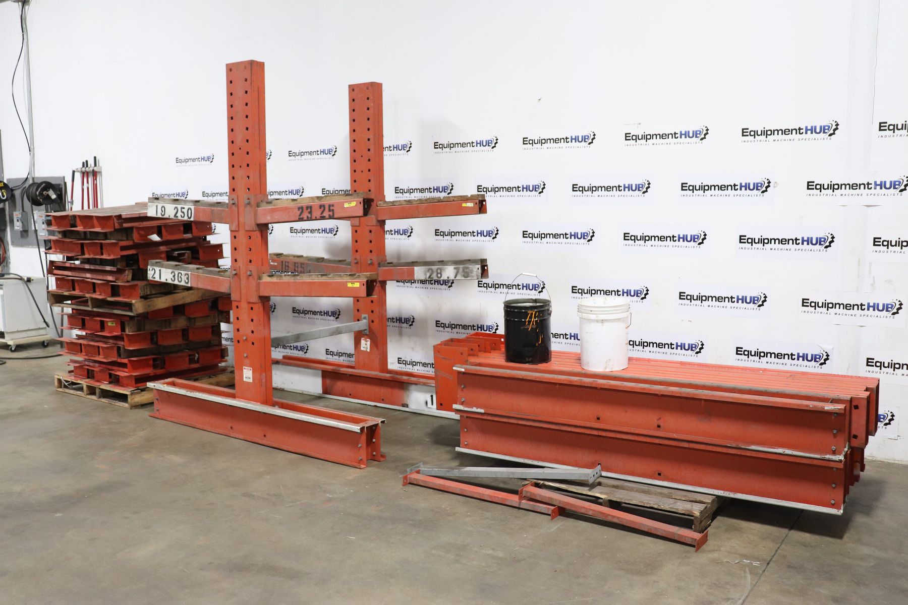 Paltier 8′ H Double Side Cantilever Racks, 6 Uprights, 84 36″ Front ...