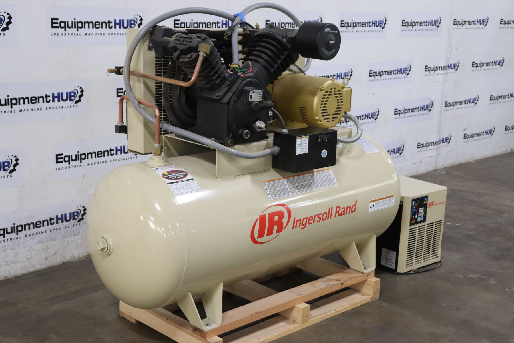 Ingersoll Rand 2545E10V-V 10HP Air Compressor w/ F72IN Air Dryer - The ...