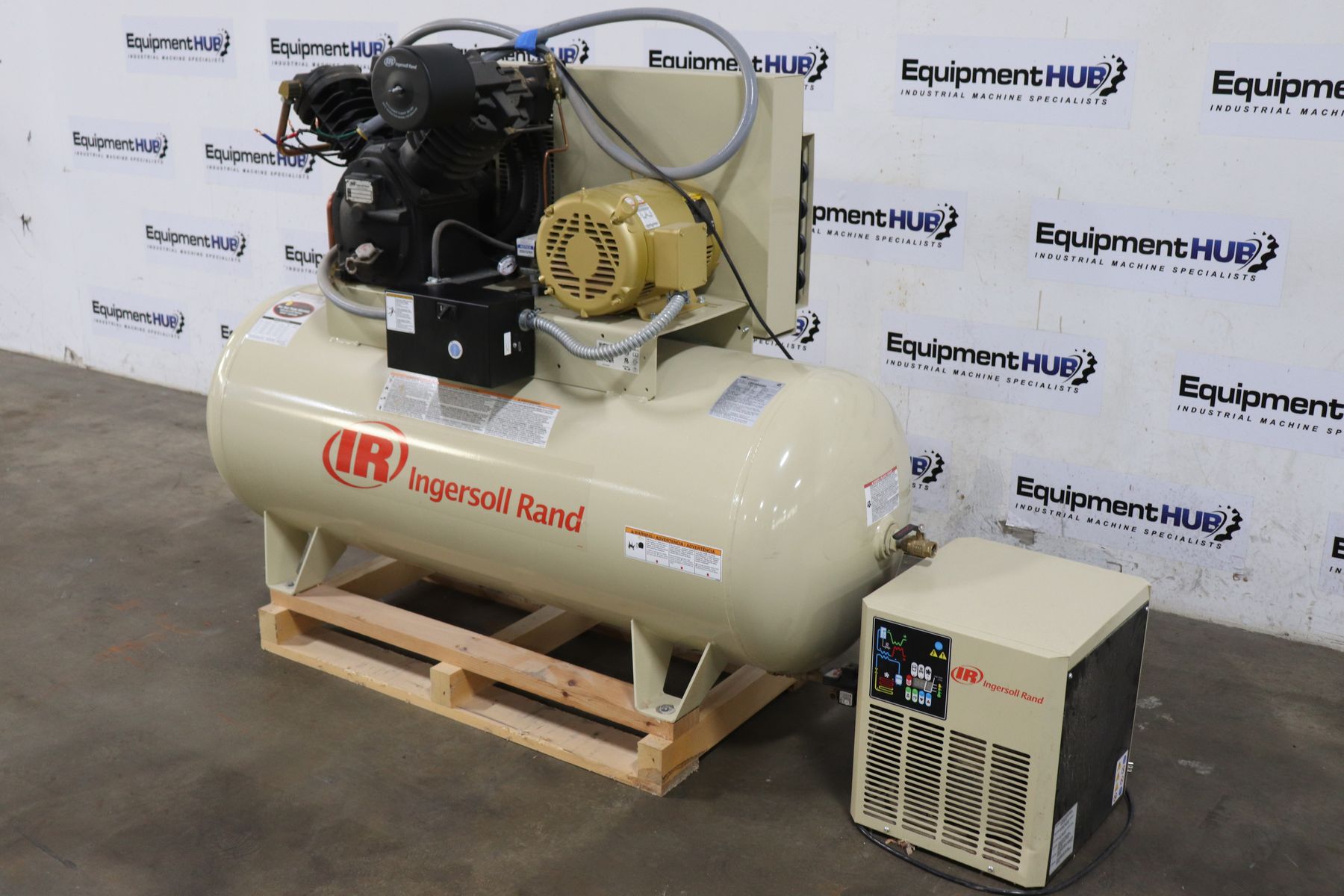 Ingersoll Rand 2545E10V-V 10HP Air Compressor w/ F72IN Air Dryer - The ...