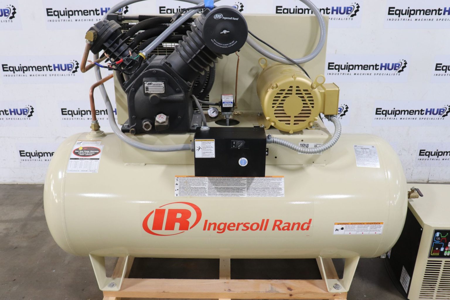 Ingersoll Rand 2545E10V-V 10HP Air Compressor w/ F72IN Air Dryer - The ...
