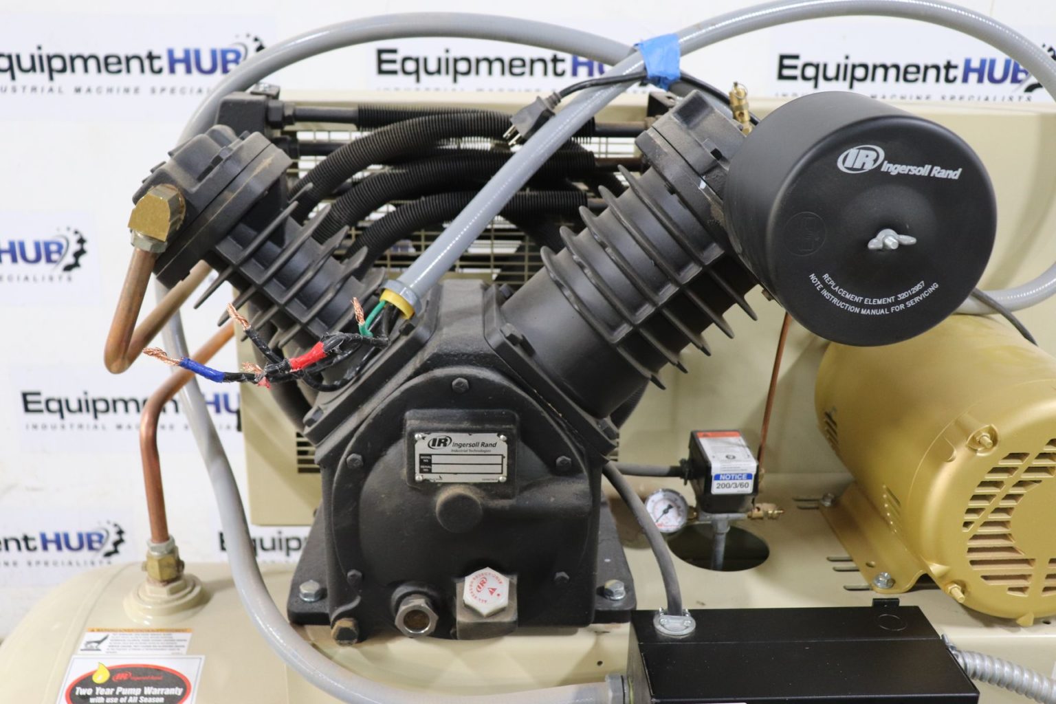 Ingersoll Rand 2545E10V-V 10HP Air Compressor w/ F72IN Air Dryer - The ...