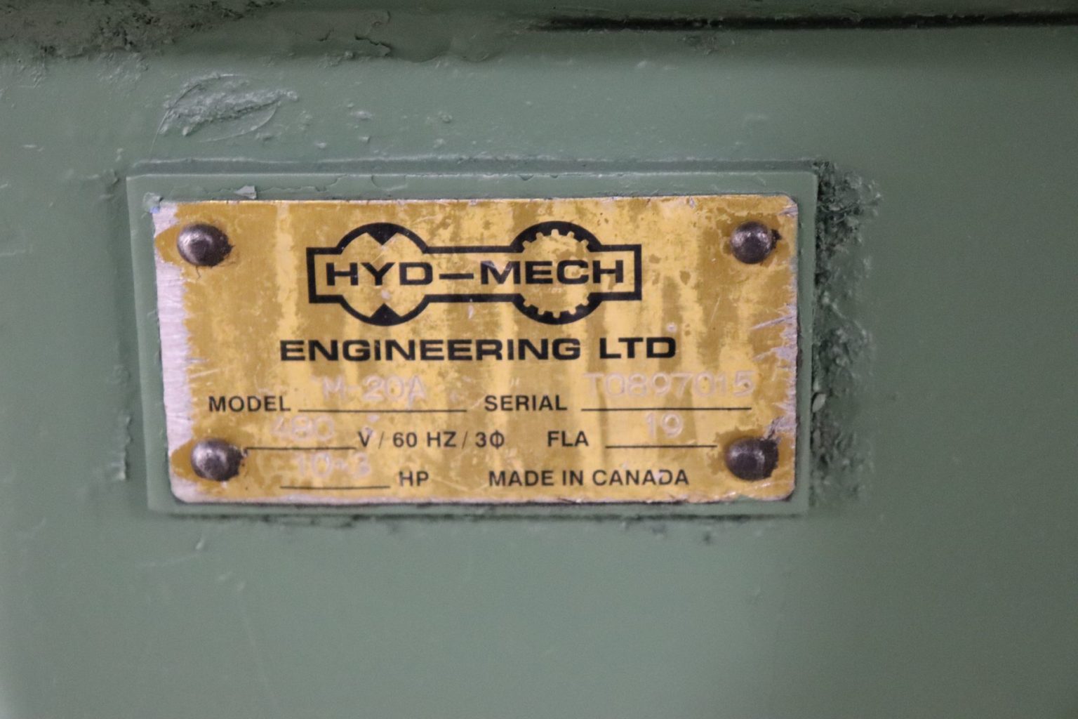 Hyd-Mech M-20A 20" x 30" Automatic Horizontal Band Saw - The Equipment Hub