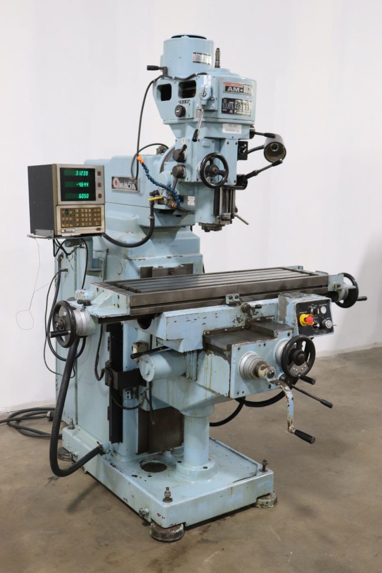 Amada AM-103 Heavy Duty Vertical Milling Machine w/ 3-Axis DRO - The ...