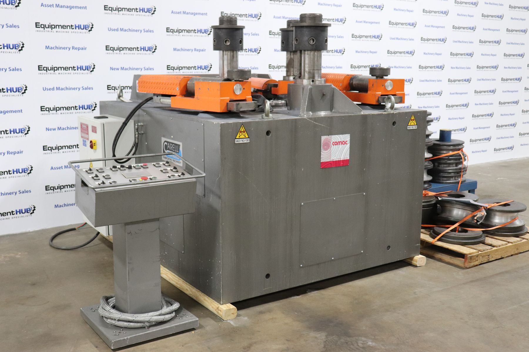 Comac 309HV4 5" x 5" x 1/2" Double Pinch Angle Bending Roll w/ Tooling ...