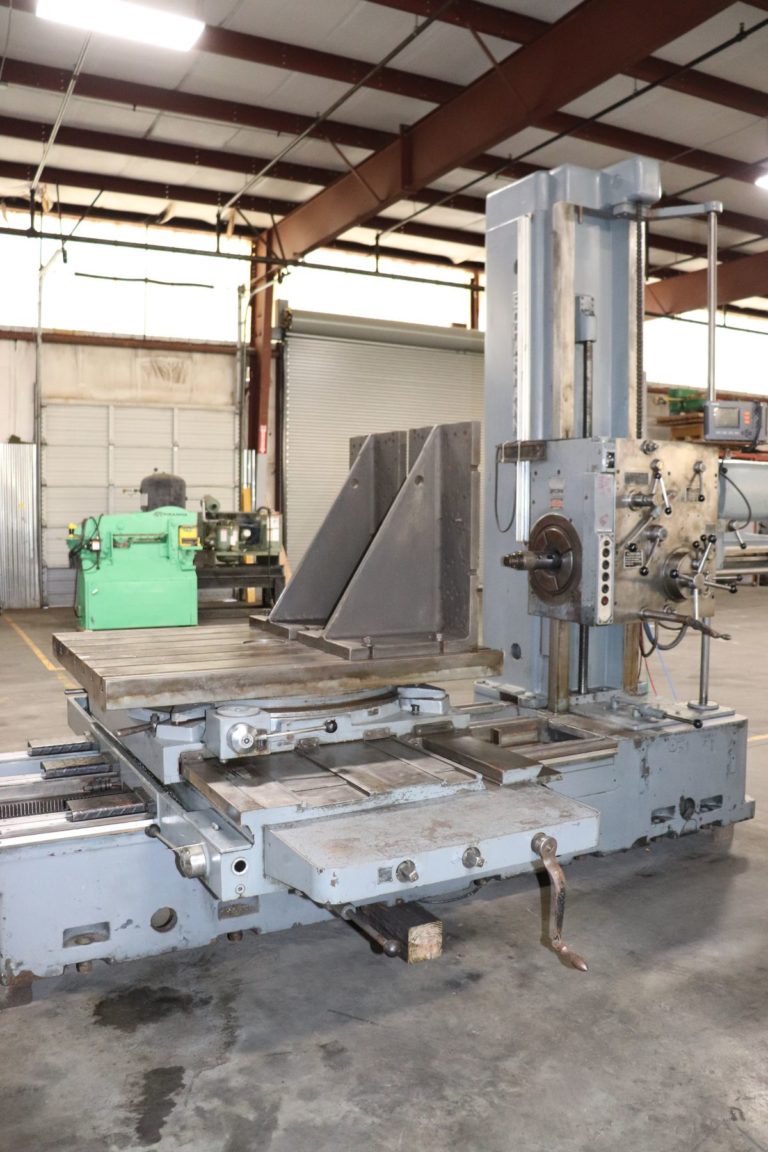 Scharmann WB80 3″ Horizontal Boring Mill, 43″ x 55″ Rotary Table, DRO ...