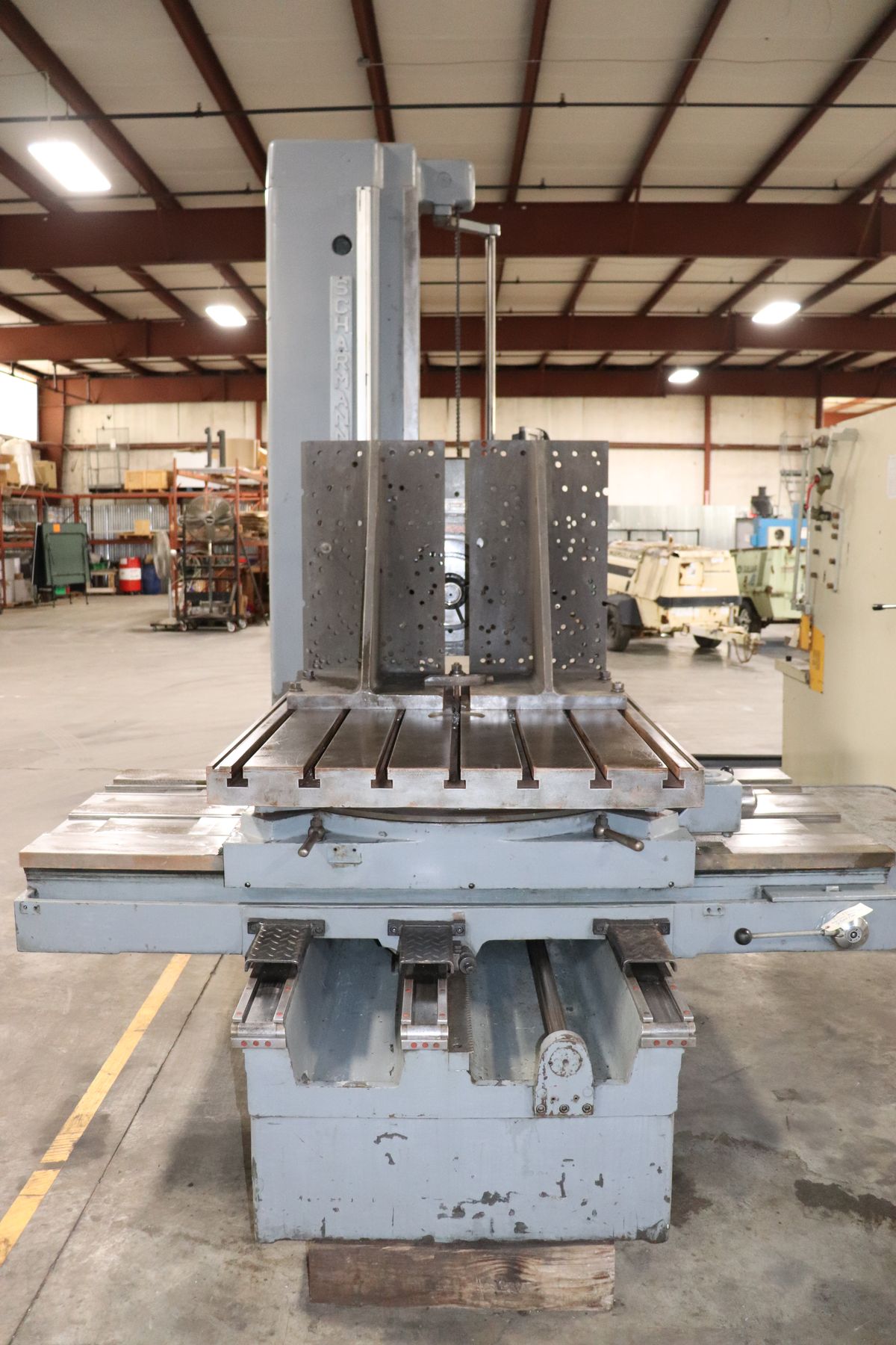 Scharmann WB80 3″ Horizontal Boring Mill, 43″ x 55″ Rotary Table, DRO ...