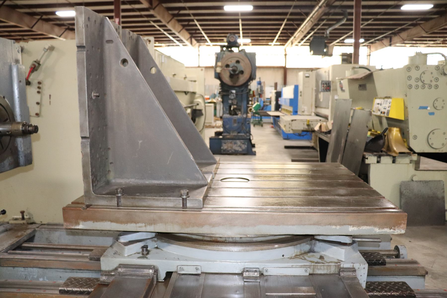 Scharmann WB80 3″ Horizontal Boring Mill, 43″ x 55″ Rotary Table, DRO ...