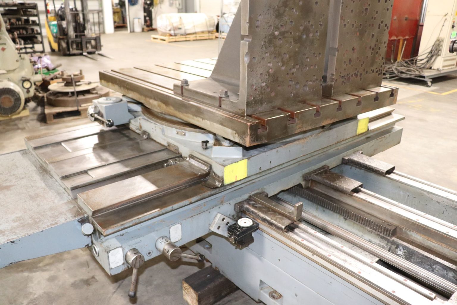 Scharmann WB80 3″ Horizontal Boring Mill, 43″ x 55″ Rotary Table, DRO ...