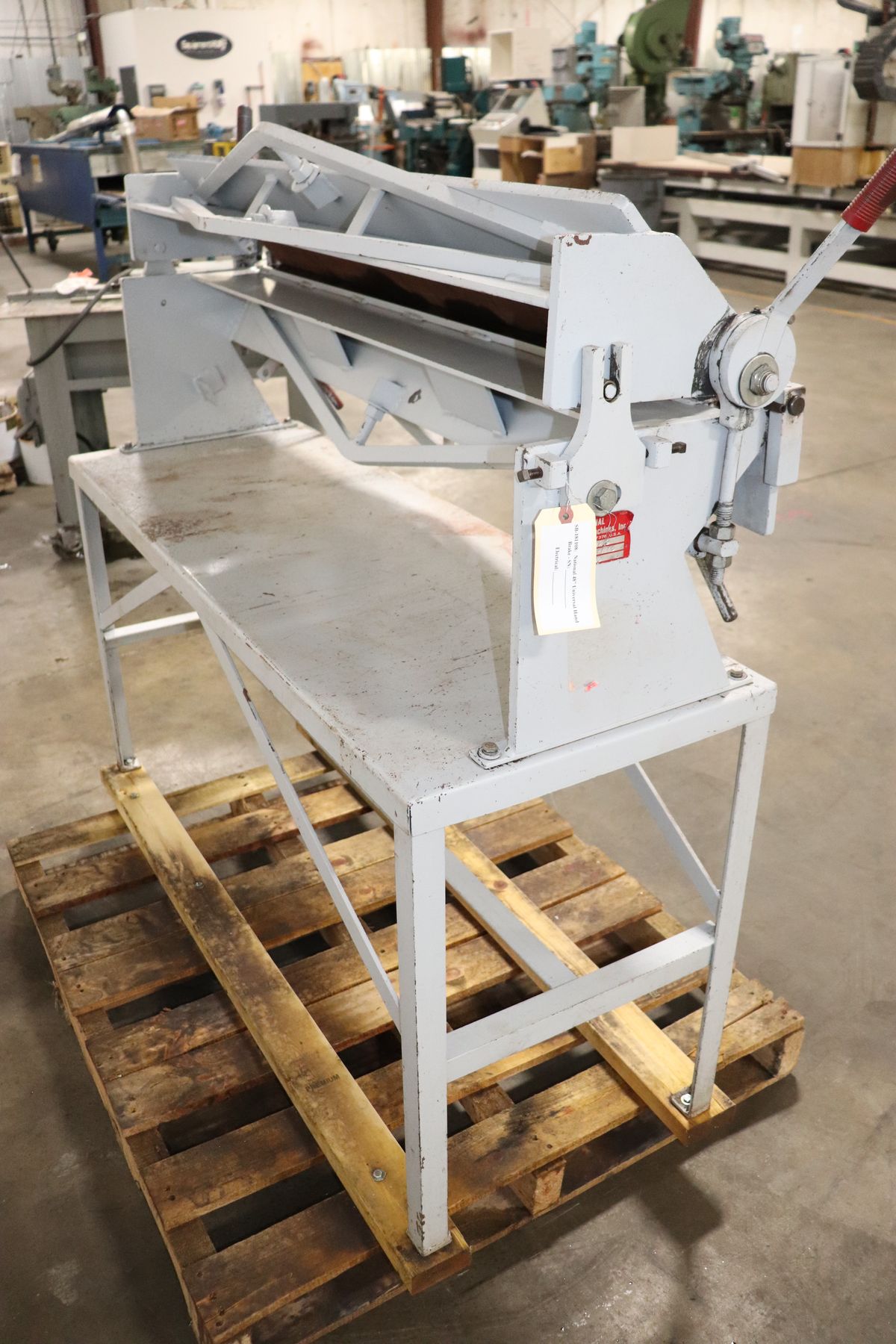 National U4816 4' x 16 Gauge Bench Model Box & Pan Brake - The ...