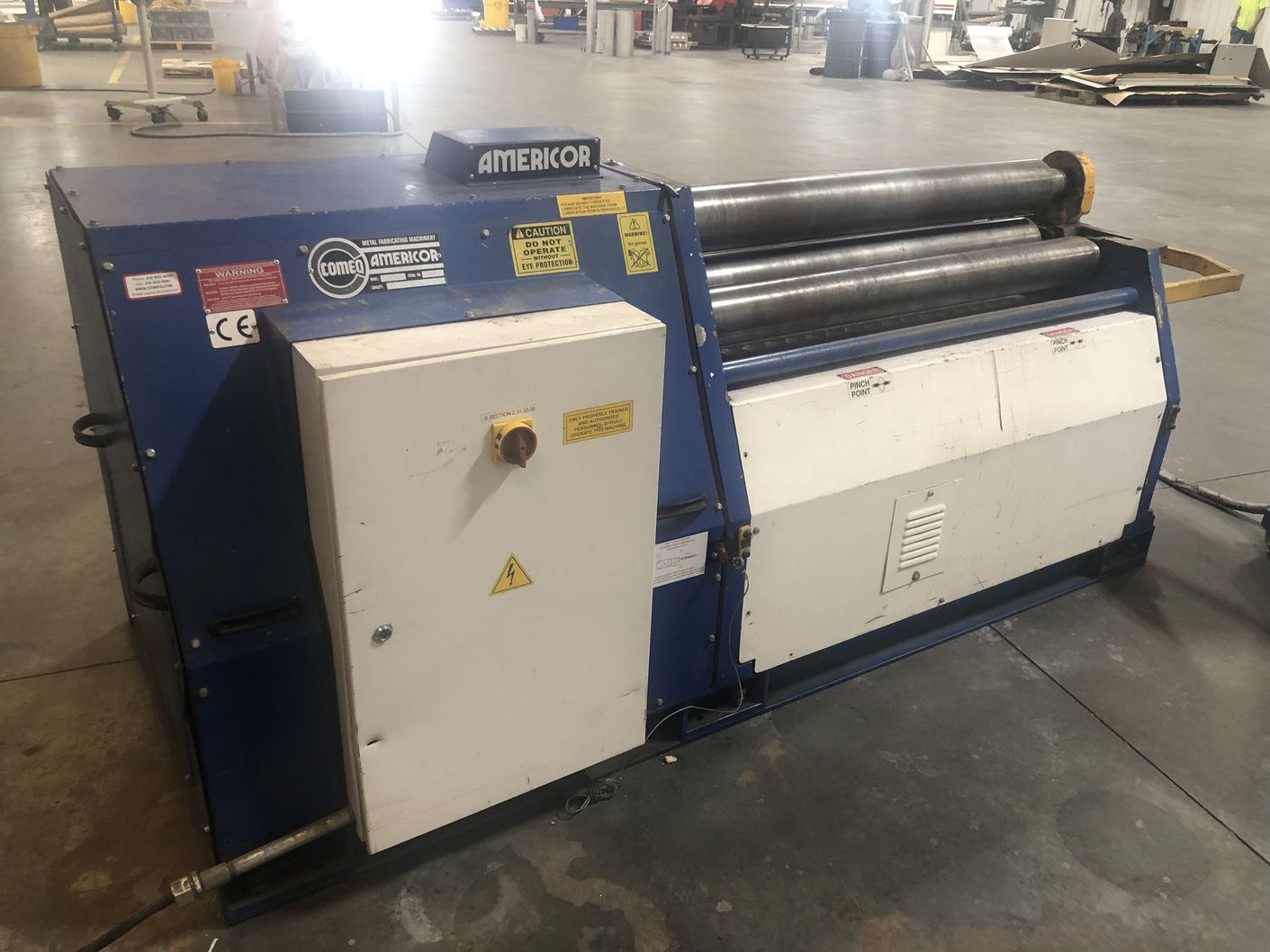 Americor 4-RDP 150/4 4 Roll 1/4" x 4' Hydraulic Plate Roll - The ...