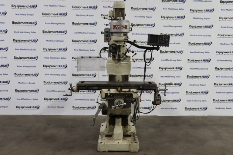 MSC Industrial 9" x 42" Vertical Milling Machine w/ Acu-Rite 2-Axis DRO ...