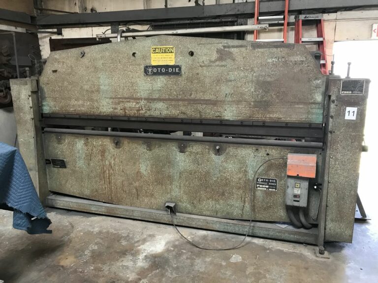 Roto-Die Model 15 14 Gauge x 10' Hydraulic Brake - The Equipment Hub