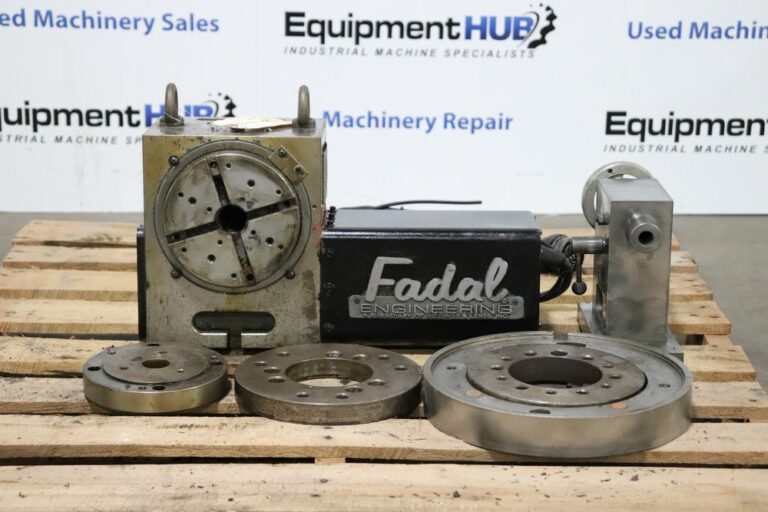 Fadal VH65 4th Axis Rotary Table with Tailstock (New Servo Motor) - The ...