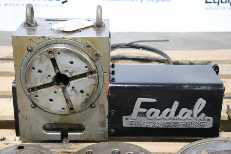 Fadal VH65 4th Axis Rotary Table with Tailstock (New Servo Motor) - The ...