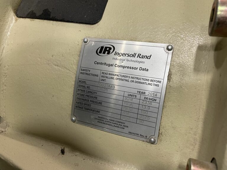 Ingersoll Rand C700-23M3 500 HP Centrifugal Air Compressor (Like New ...