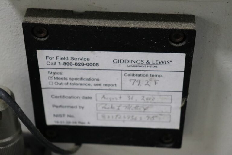 MFO 3' x 8' Horizontal Arm Coordinate Measuring Machine, CMM - The ...