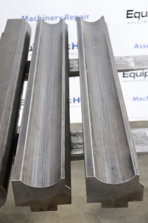 72" Long 4" Round Top & Bottom Press Brake Die Sets, 36" Each, European ...