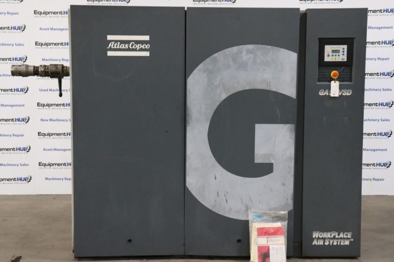 Atlas Copco GA90VSD 125HP Variable Speed Rotary Screw Air Compressor ...