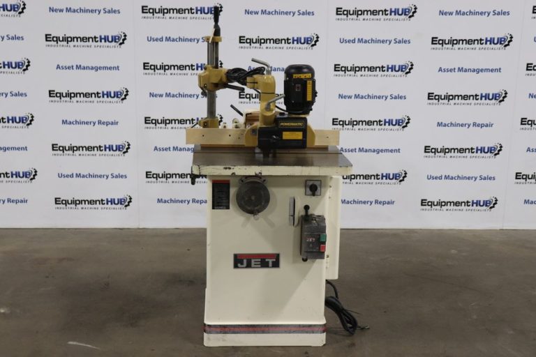 Jet JWS-25CS Wood Shaper w/ Powermatic PF3-JR Power Stock Feeder - The ...