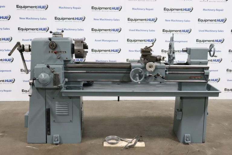 Clausing 6913 14" x 48" Variable Speed Lathe, 5C Collet Closer Attachment - The Equipment Hub