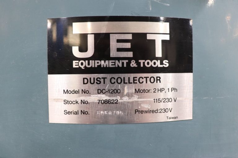 Jet DC-1200 2HP Dust Collector - The Equipment Hub