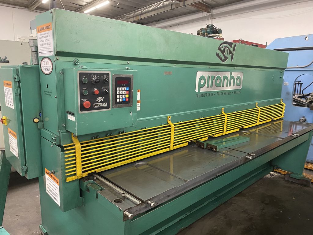 Piranha M1/4-10 10' x 1/4" Hydraulic Shear - The Equipment Hub