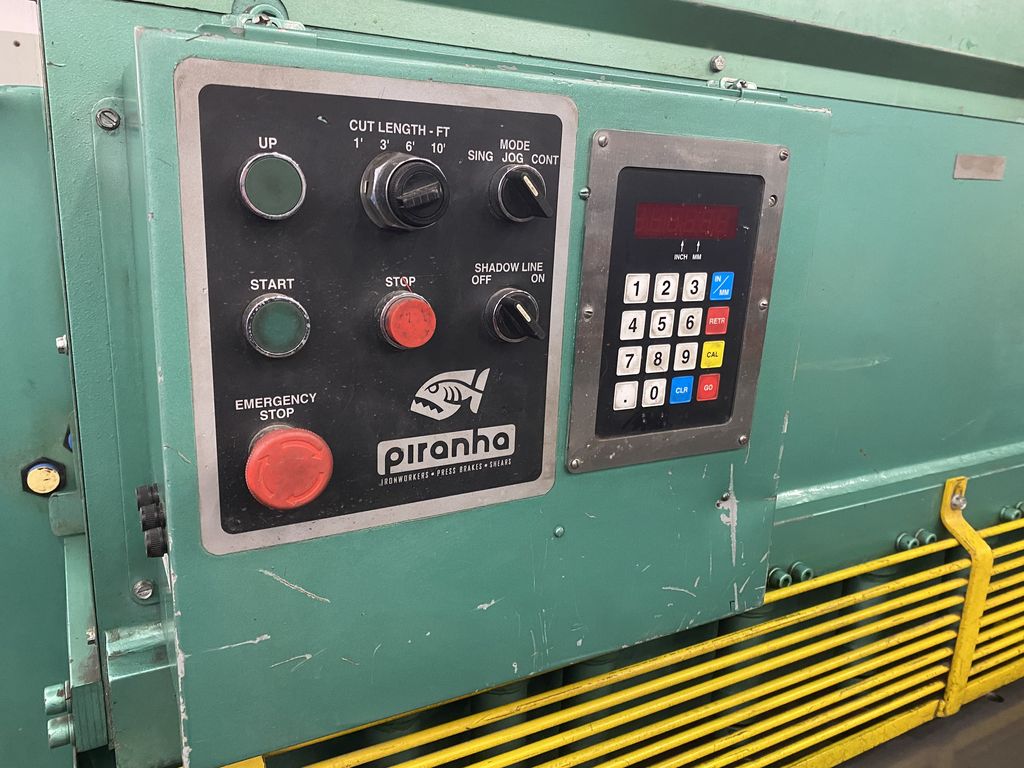 Piranha M1/4-10 10' x 1/4" Hydraulic Shear - The Equipment Hub
