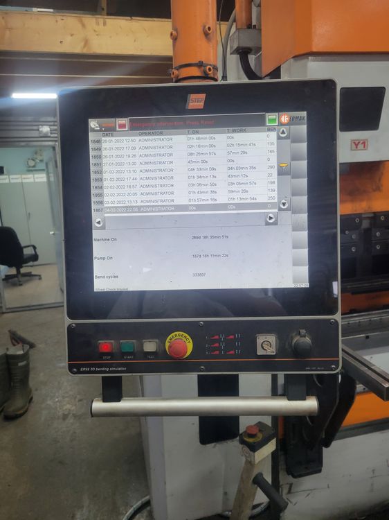Ermak Speed-Bend Pro 12.34' x 242 Ton Hydraulic CNC Press Brake (2018 ...