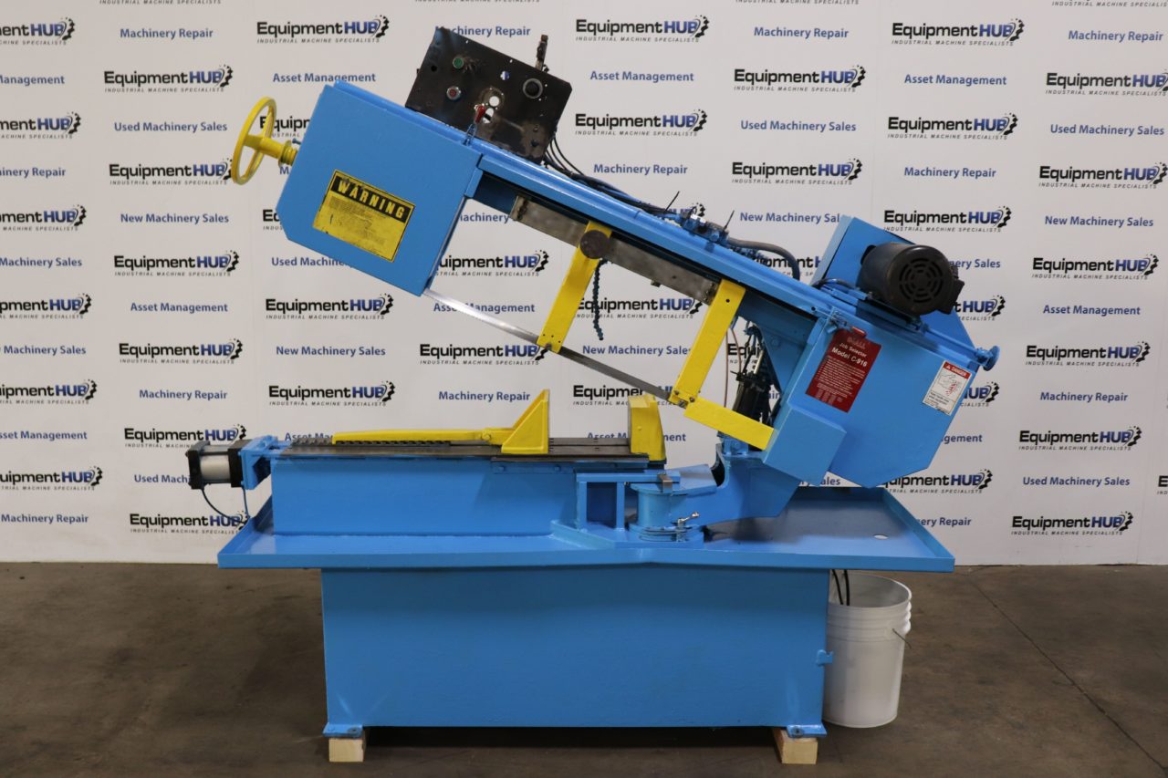 DoAll C-916 9" x 16" Mitering Horizontal Band Saw, Pneumatic Vise Clamp ...