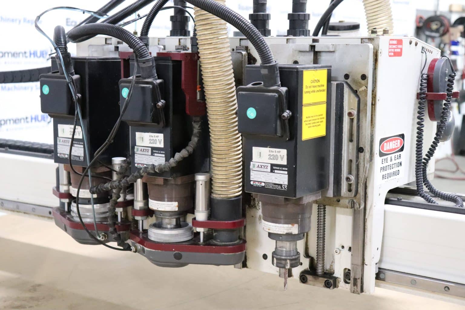 AXYZ 6012 7' x 12' Vacuum Table Multi-Spindle CNC Router - The ...