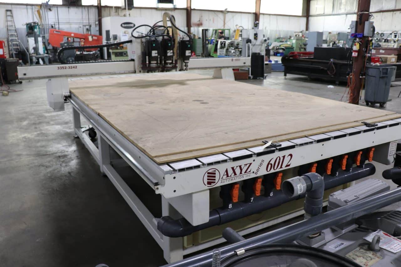 AXYZ 6012 7' x 12' Vacuum Table Multi-Spindle CNC Router - The ...