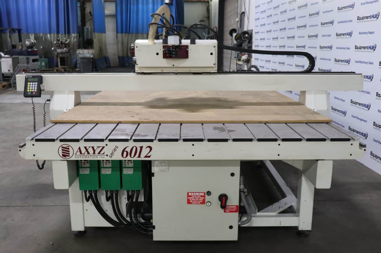 AXYZ 6012 7' x 12' Vacuum Table Multi-Spindle CNC Router - The ...