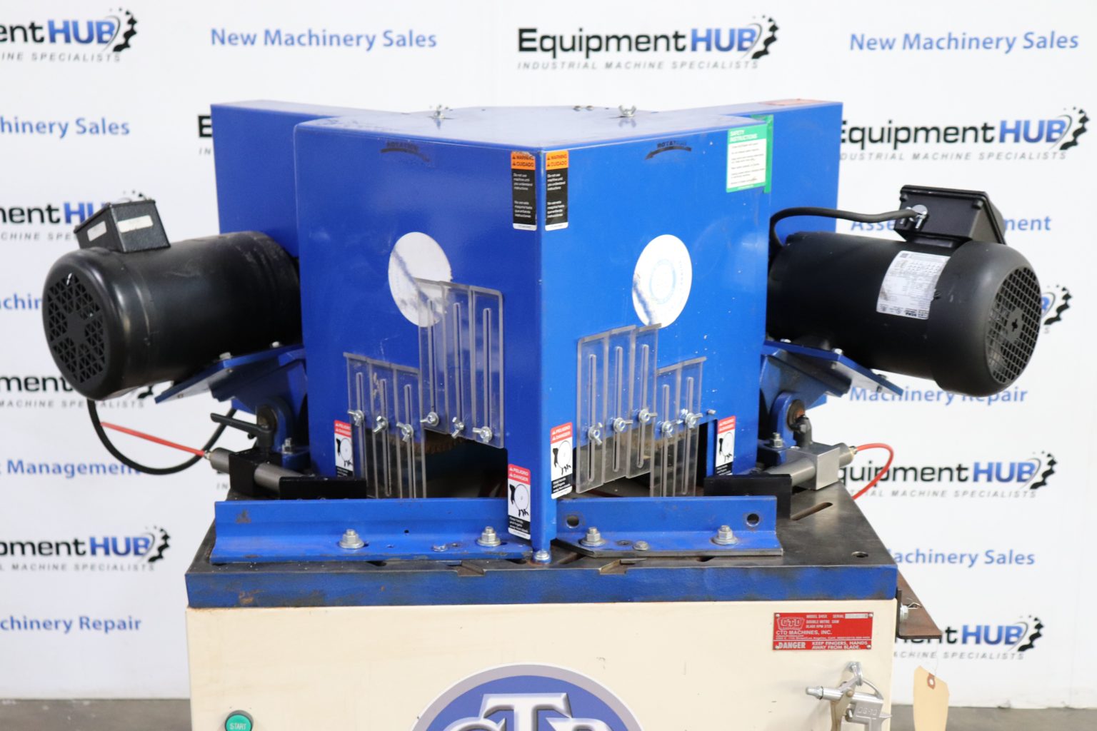 CTD D45X 12" Fixed Double Head Pneumatic Aluminum Cutting Miter Saw ...